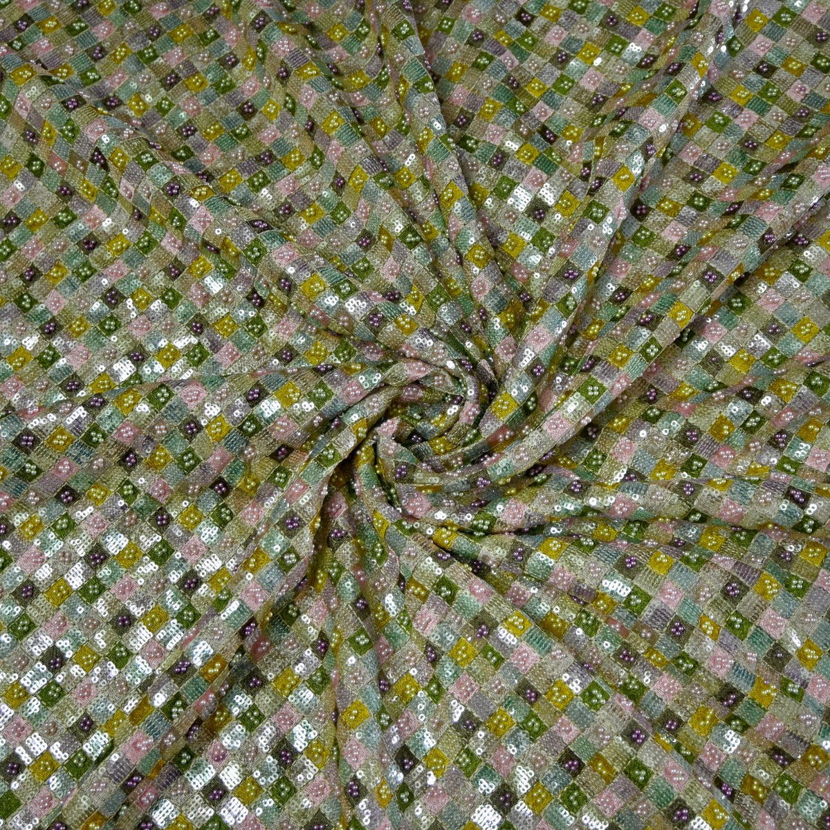 Premium Dyeable Tissue Thread Moti Sequins Embroidery Fabrics – ramjisons